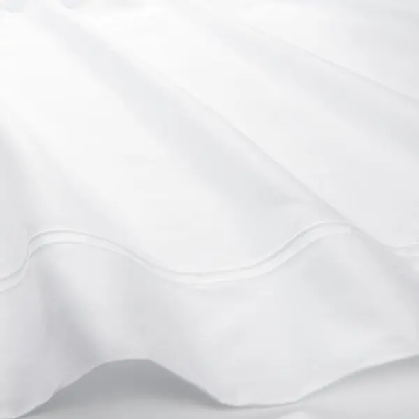 YVES DELORME Triomphe Cotton Flat Sheet, Twin