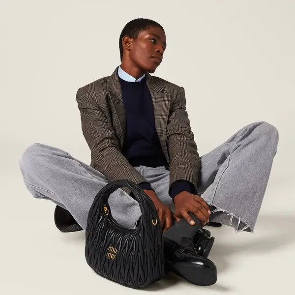 Miu Miu Wool Sweater - Navy | Editorialist