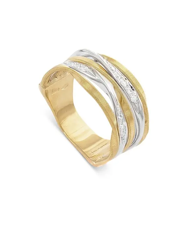 Marco Bicego 18k Yellow Marrakech Onde Multirow Ring - Gold