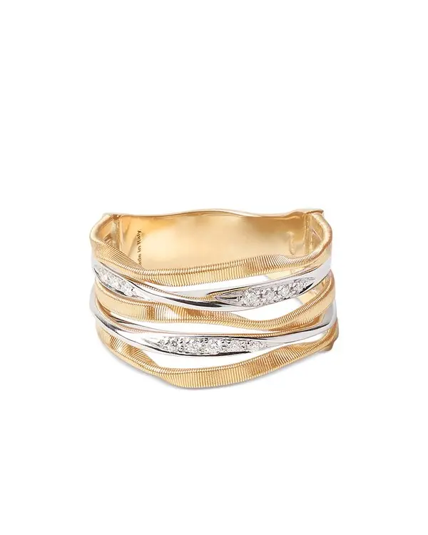 Marco Bicego 18k Yellow Marrakech Onde Multirow Ring - Gold