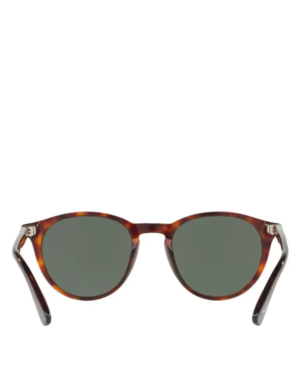 Persol Round Frame Sunglasses - Havana/blue Solid