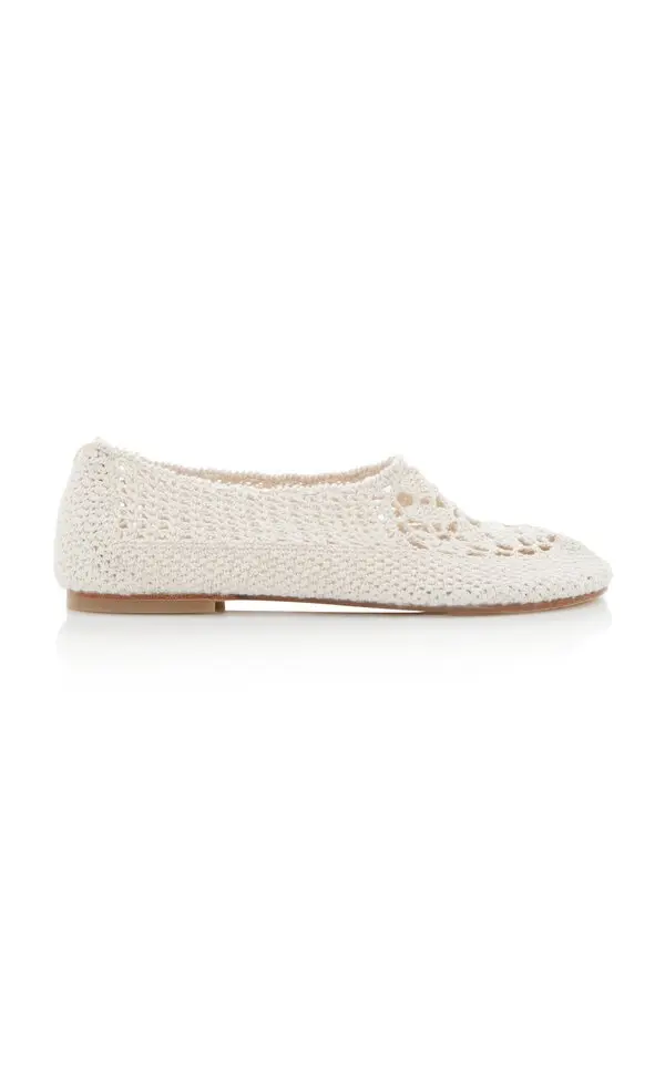 HVOYA Merezhyvni Woven Flats - White