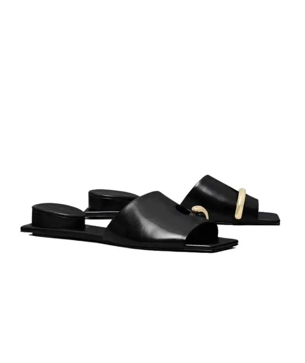Tory Burch Pierced Mule Sandal - Perfect Black