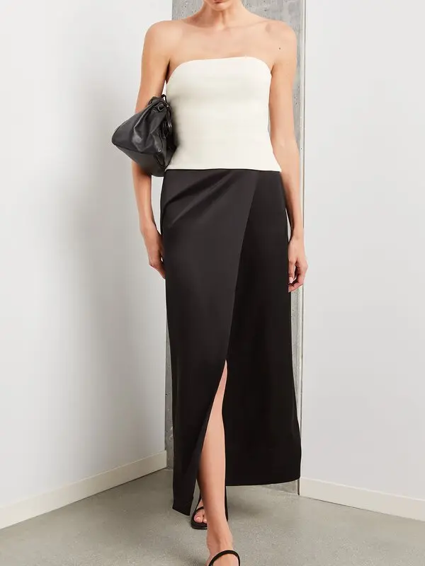 ESSE Mono Split Column Maxi Skirt