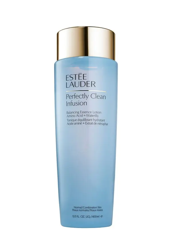 Estée Lauder Perfectly Clean Infusion Balancing Essence Lotion With Amino Acid + Waterlily Face Toner, Cotton - Na
