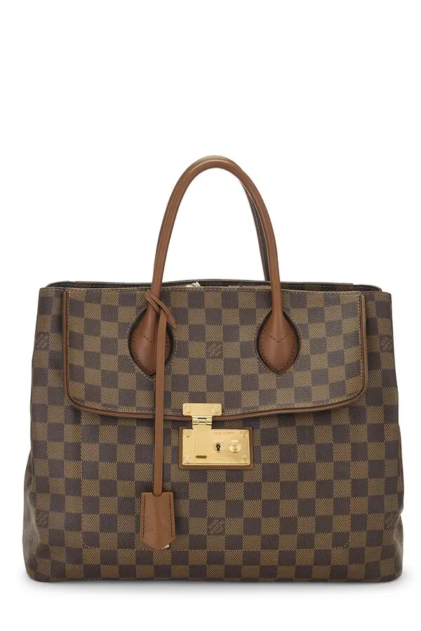 LOUIS VUITTON Damier Ebene Ascot Tote - Brown