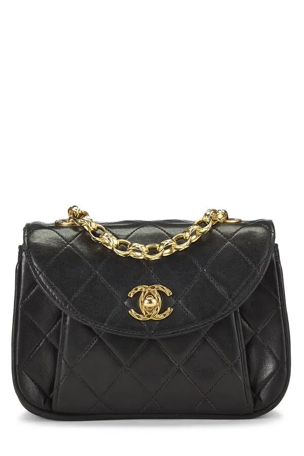 Chanel Quilted Lambskin Round Flap