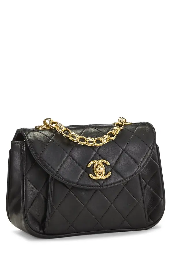 Chanel Quilted Lambskin Round Flap