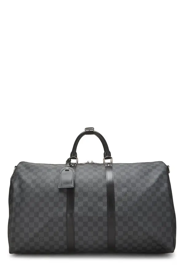 LOUIS VUITTON Damier Graphite Keepall Bandouliere 55