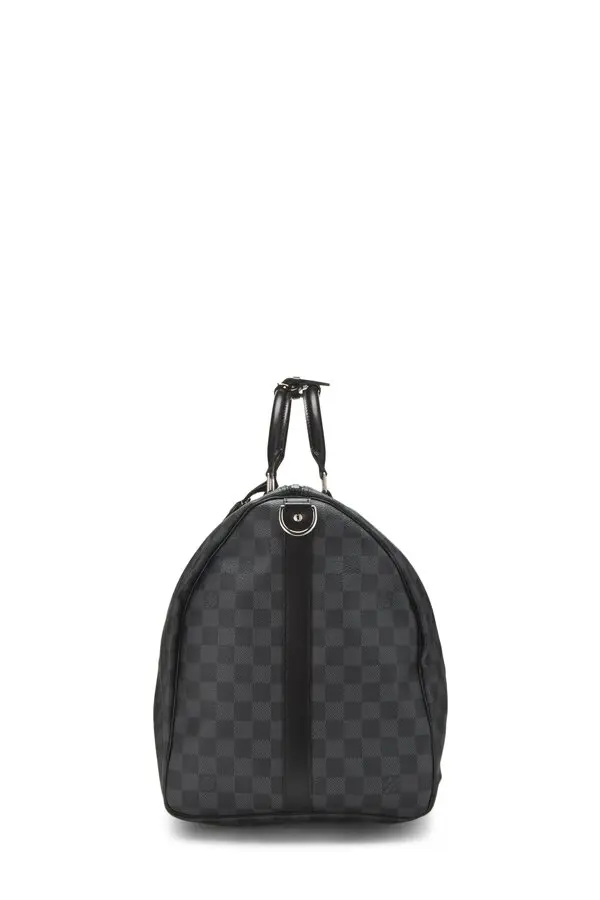 LOUIS VUITTON Damier Graphite Keepall Bandouliere 55