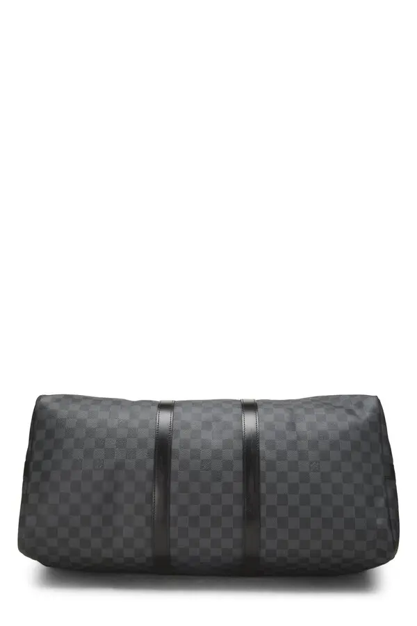 LOUIS VUITTON Damier Graphite Keepall Bandouliere 55