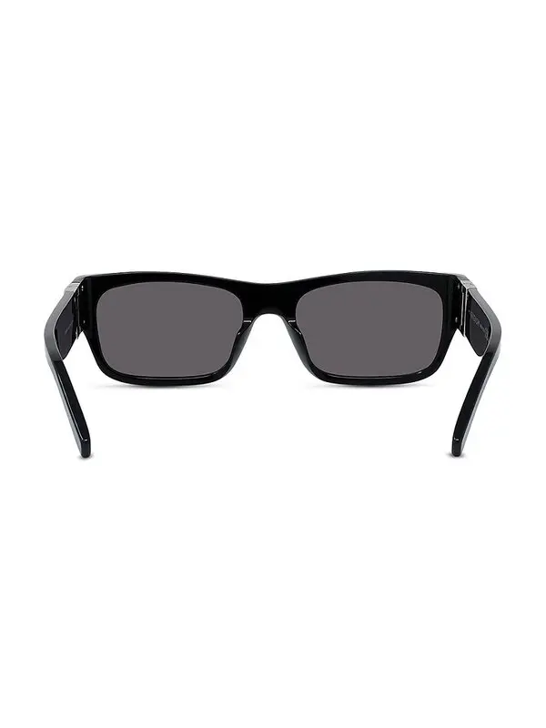 Givenchy 4g 56mm Rectangular Sunglasses - Black Smoke