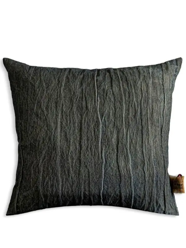 THE HOUSE OF LYRIA Combattimento Crinkled-finish Cushion - Blue