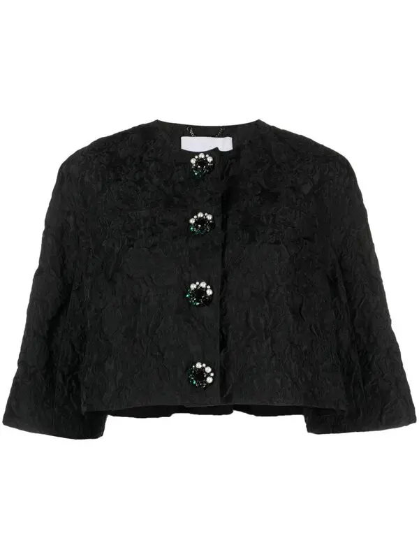 Erdem Textured Cropped Jacket