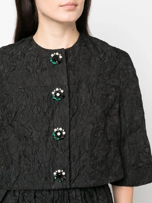 Erdem Textured Cropped Jacket