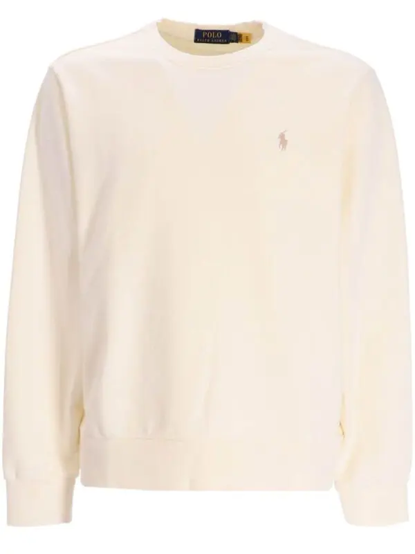 Polo Ralph Lauren Logo-embroidered Cotton Sweatshirt - White