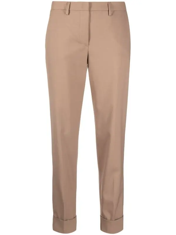 Fabiana Filippi Montefalco Cropped Trousers - Brown