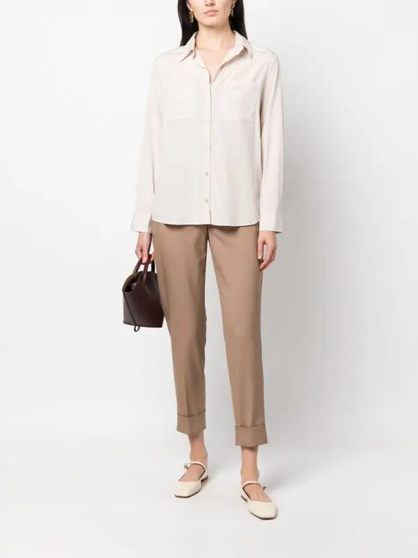 Fabiana Filippi Montefalco Cropped Trousers - Brown