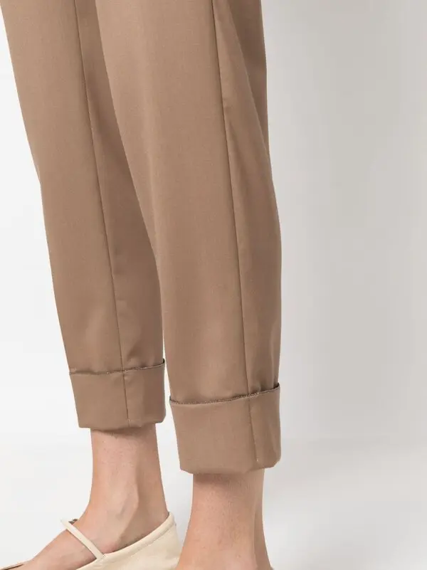 Fabiana Filippi Montefalco Cropped Trousers - Brown