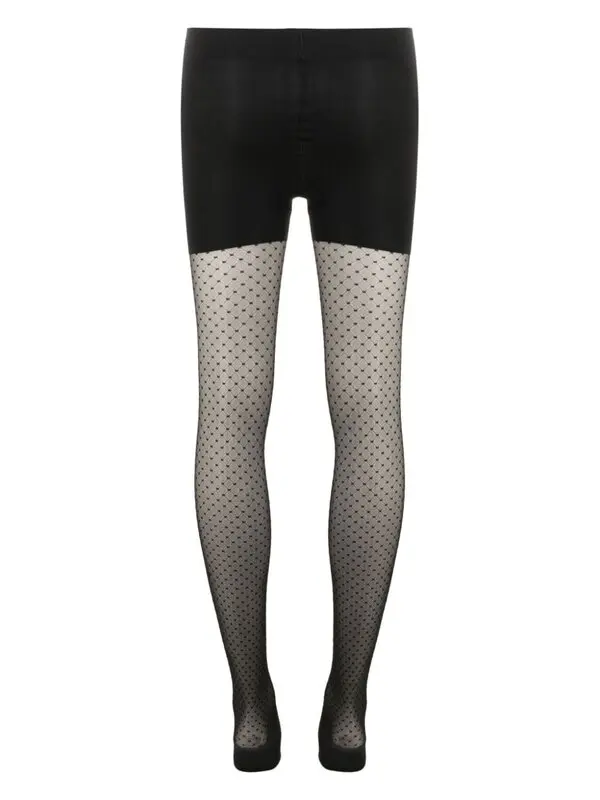 Wolford Control Dots Tights - Black