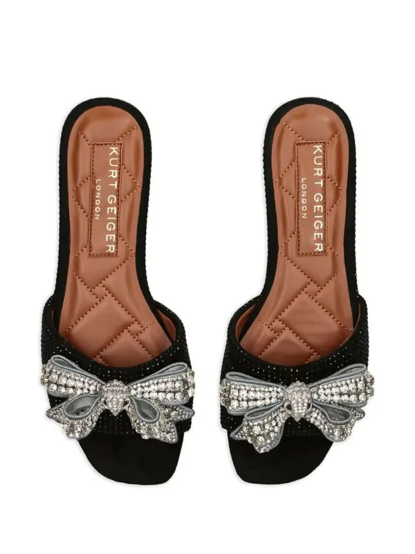 Kurt Geiger Kensington Crystal Bow Sandals