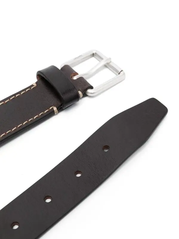 LEMAIRE Logo-engraved Leather Belt