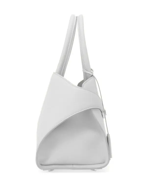 FERRAGAMO Small Hug Leather Tote Bag - White