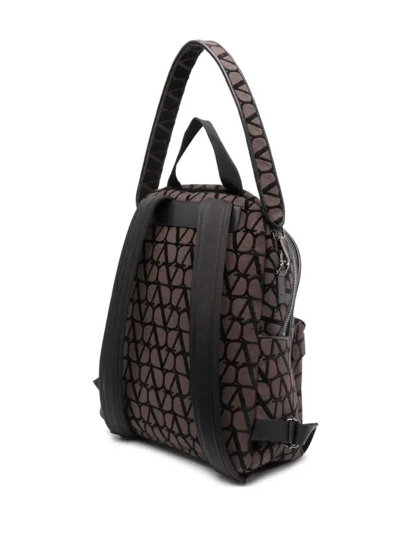 Valentino Garavani Toile Iconographe Backpack - Brown
