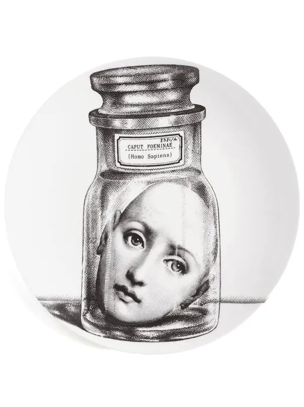 FORNASETTI Tema E Variazioni N.166 Wall Plate - White