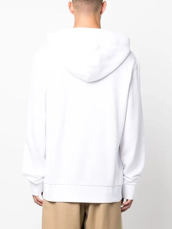 JW Anderson Anchor-embroidered Hoodie - White