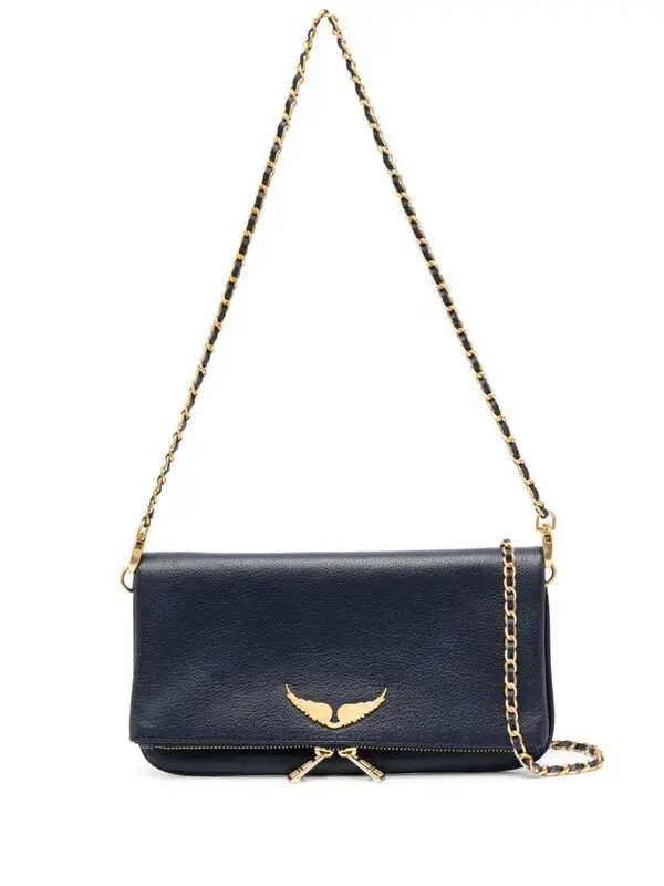 Zadig&Voltaire Rock Leather Crossbody Bag - Blue