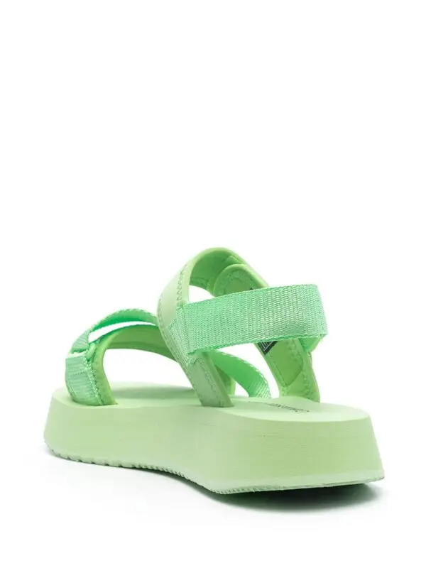 Calvin Klein Logo Patch Platform Sandals