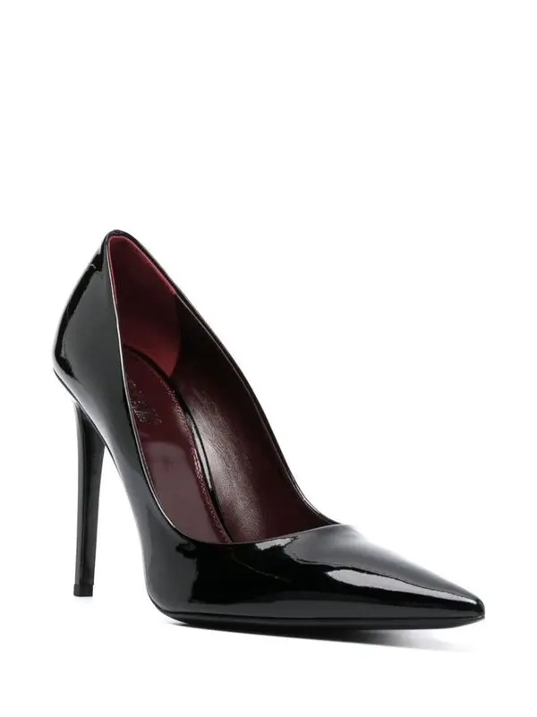 Paris Texas Pointed-toe Leather Pumps - Black