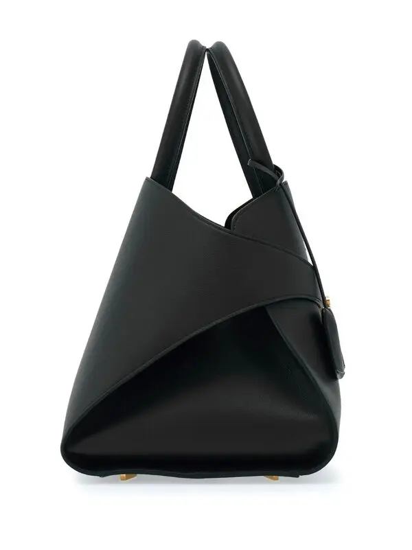 FERRAGAMO Hug Leather Tote - Black