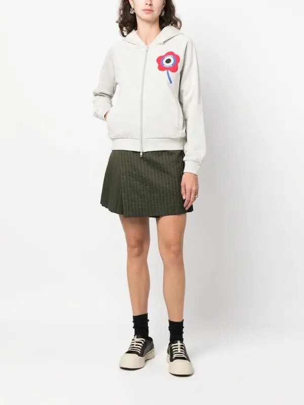 Kenzo Logo-print Zip-up Hoodie