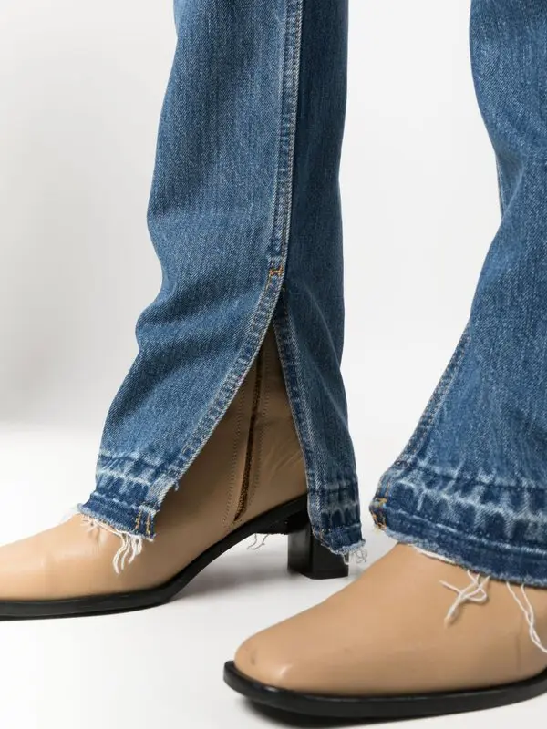 RE/DONE High-waisted Slit Jeans