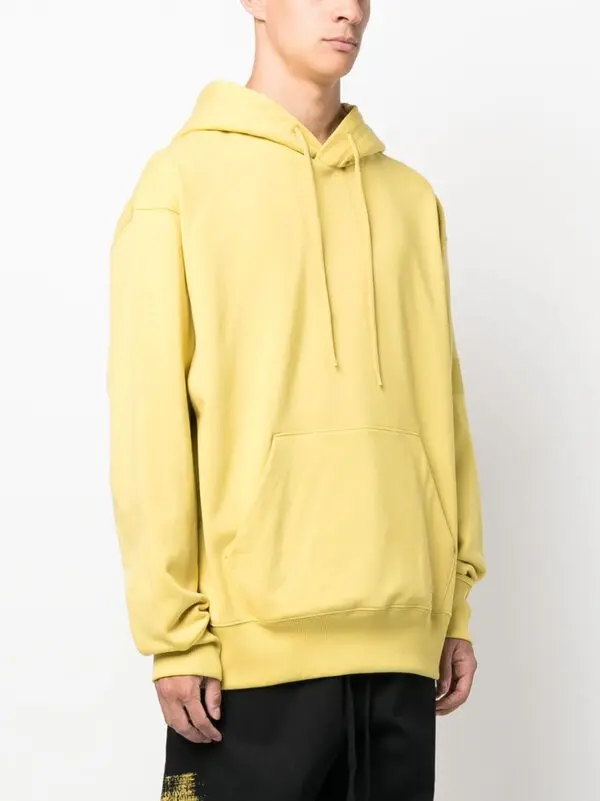 Y3 Organic Cotton Logo Print Hoodie