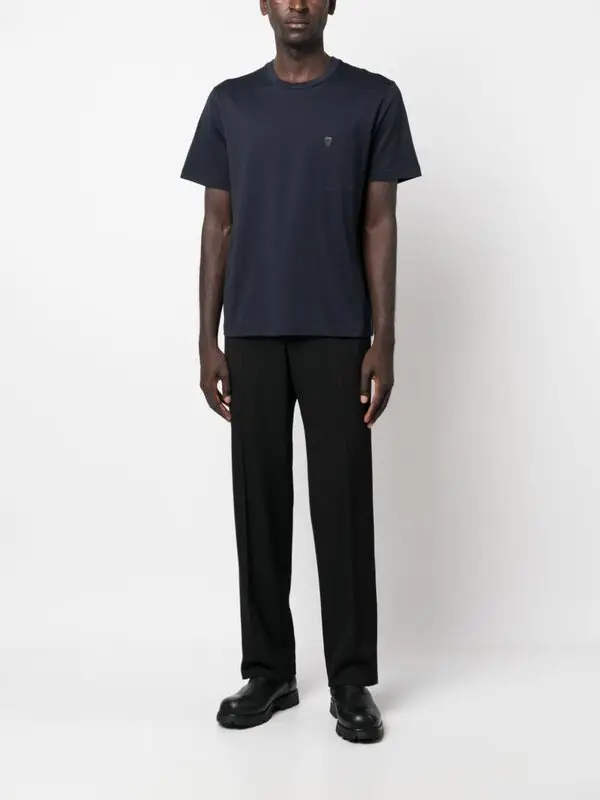 Brioni Logo-tag Cotton T-shirt