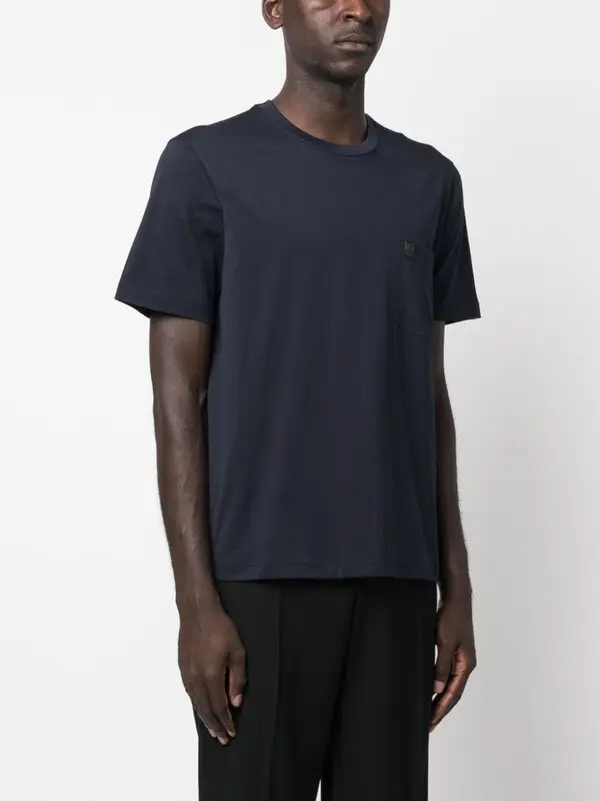 Brioni Logo-tag Cotton T-shirt