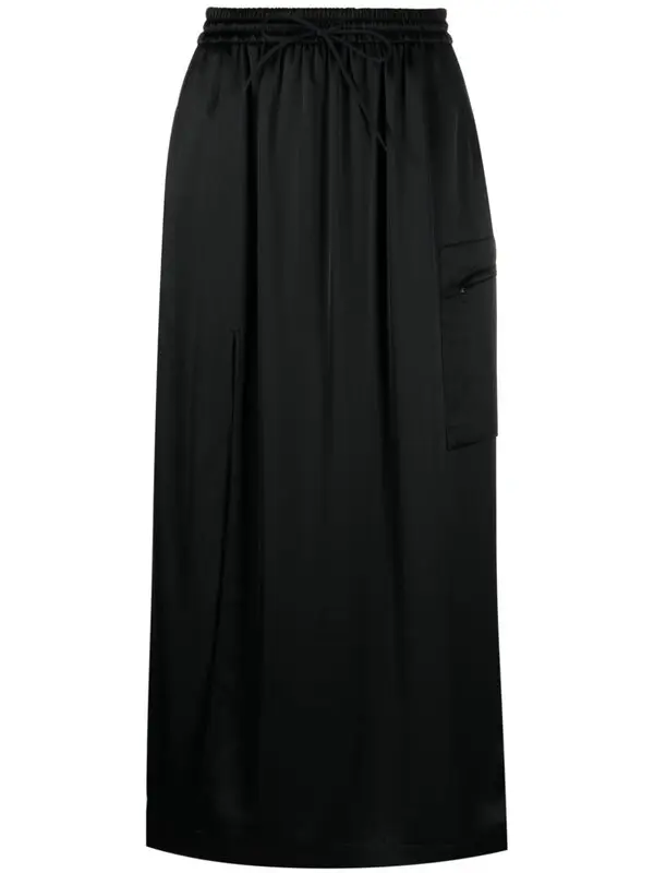 Y3 Satin Cargo Skirt