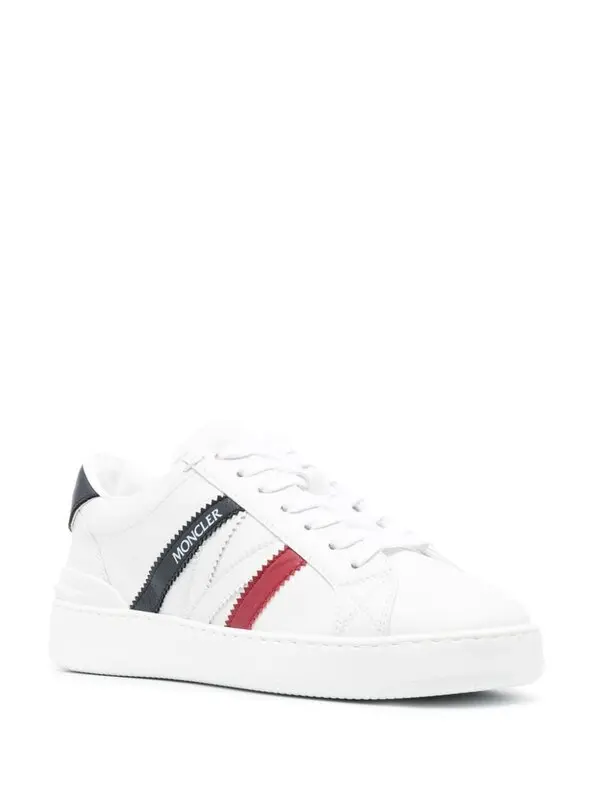Moncler Monaco Panelled Low-top Sneakers - White