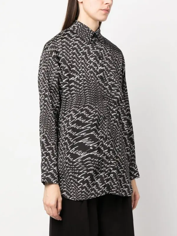 Pinko Logo-print Shirt - Black