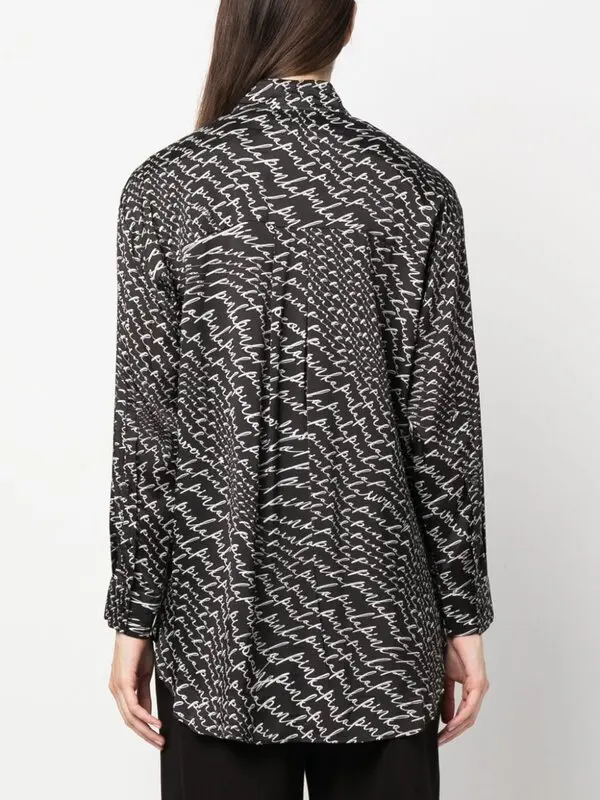 Pinko Logo-print Shirt - Black