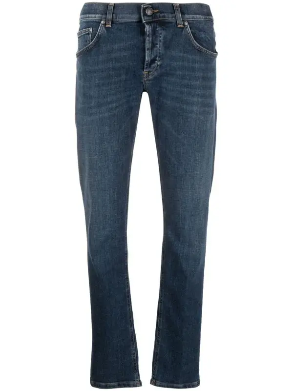 DONDUP Low-rise Straight-leg Jeans - Blue