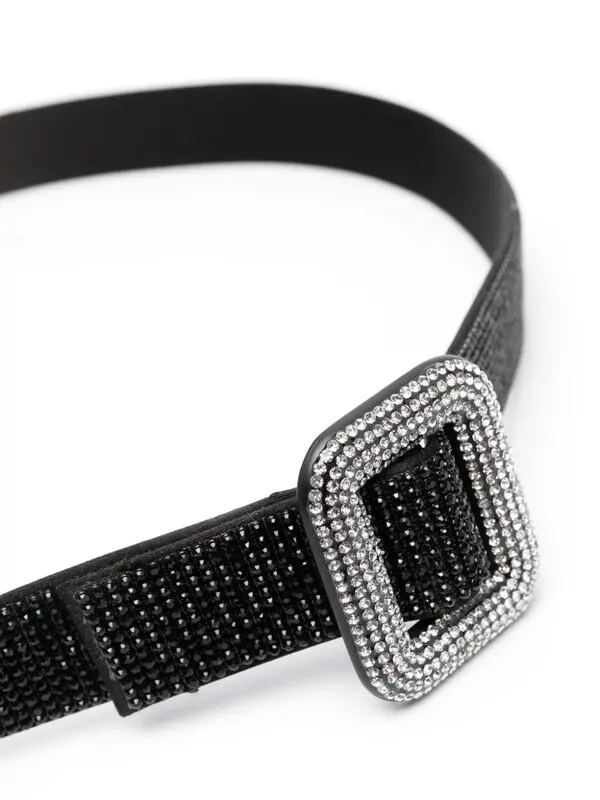 Benedetta Bruzziches Rhinestone-embellished Belt - Black