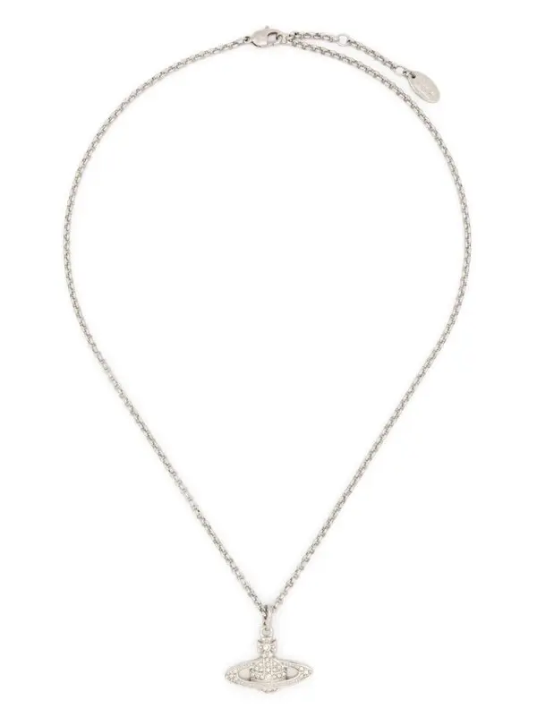 VIVIENNE WESTWOOD Mini Bas Relief Pendant Necklace - Silver