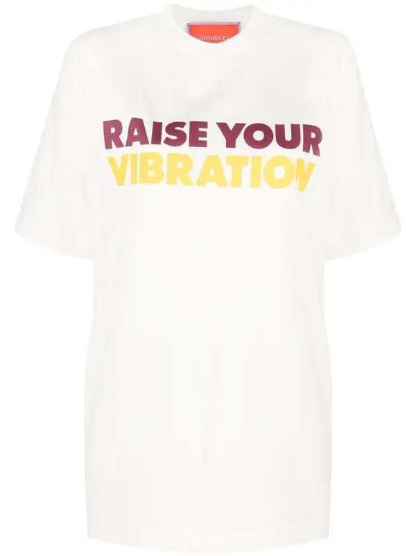La DoubleJ Raise Your Vibrations T-shirt - Neutrals