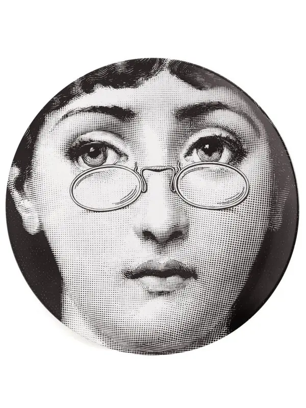 FORNASETTI Tema E Variazioni N.155 Wall Plate - White