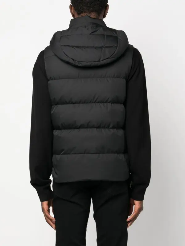 MOORER High-neck Padded Gilet - Black