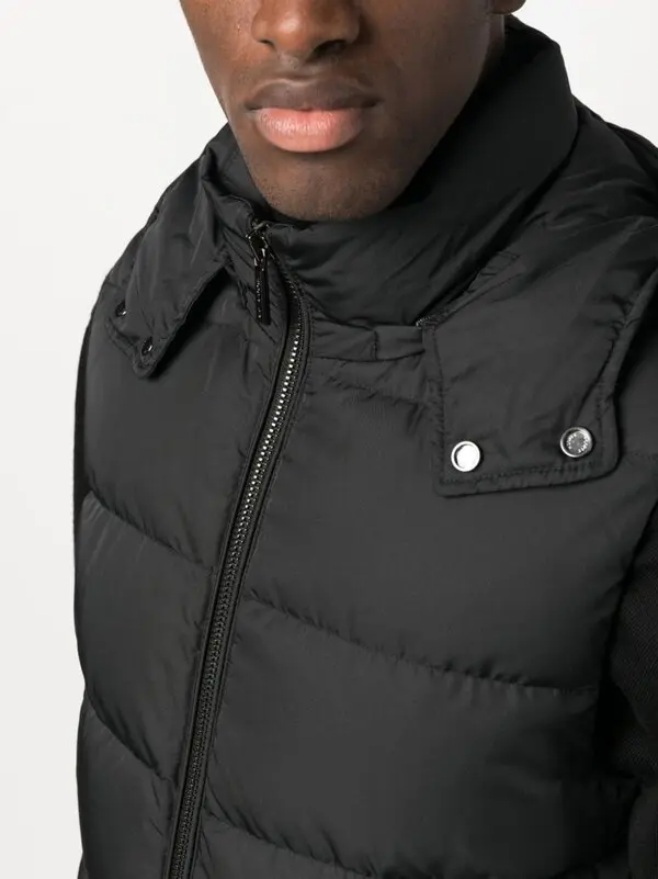 MOORER High-neck Padded Gilet - Black